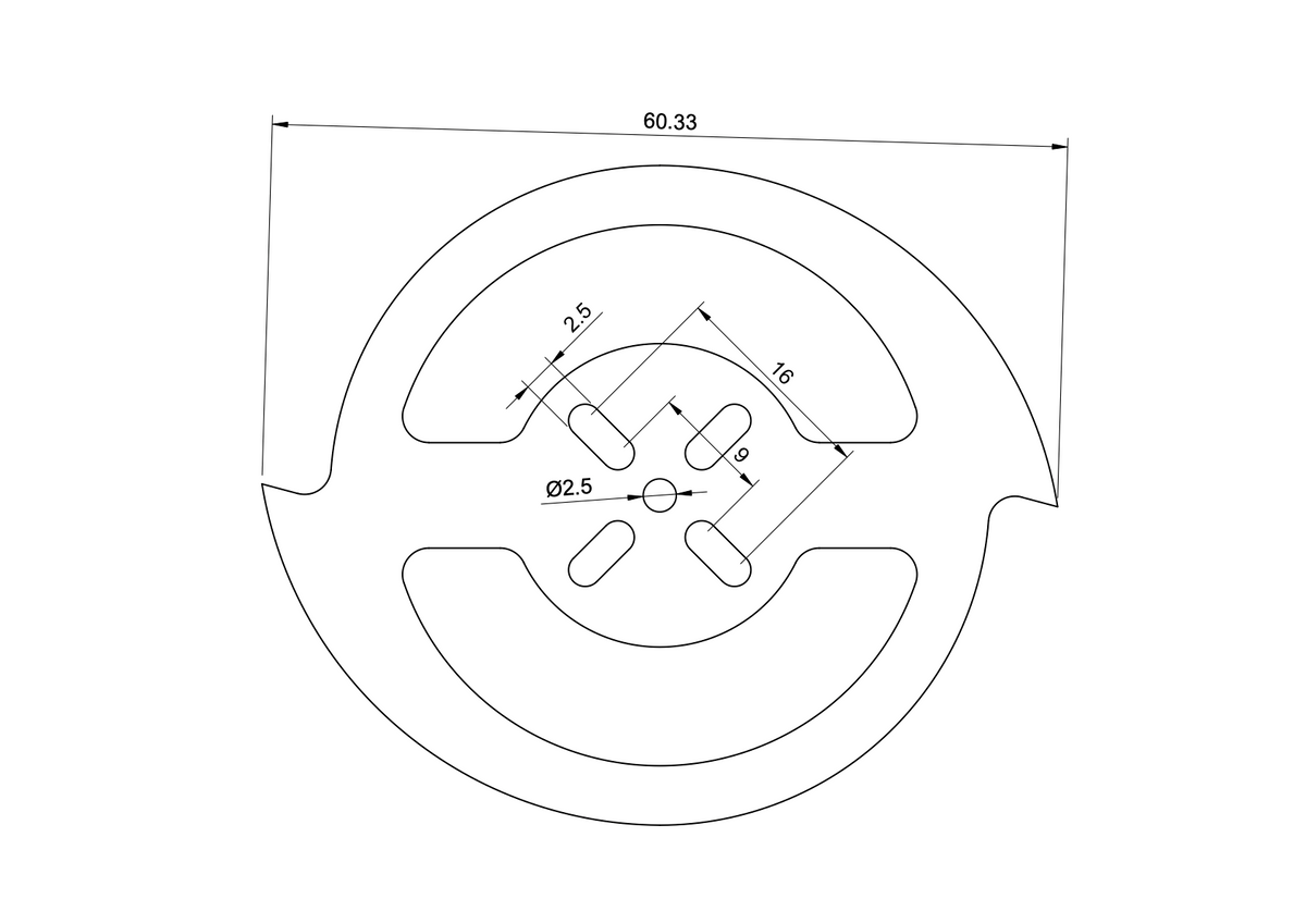 Hardox "Mega Brawler" Weapon Disc - 60mm – Monsoon Robotics
